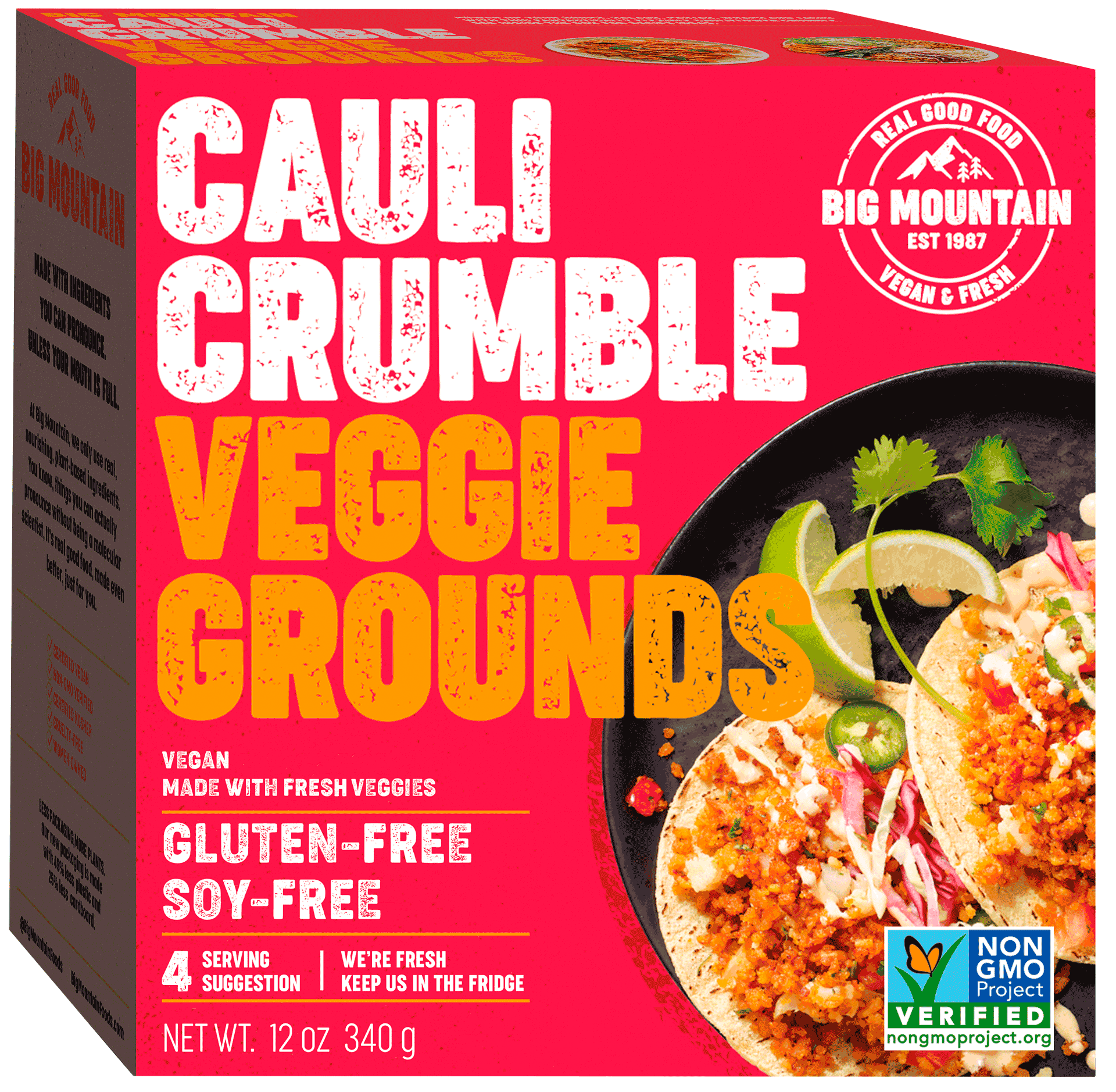 Cauli Crumble Veggie Grounds - Made with Fresh Veggies